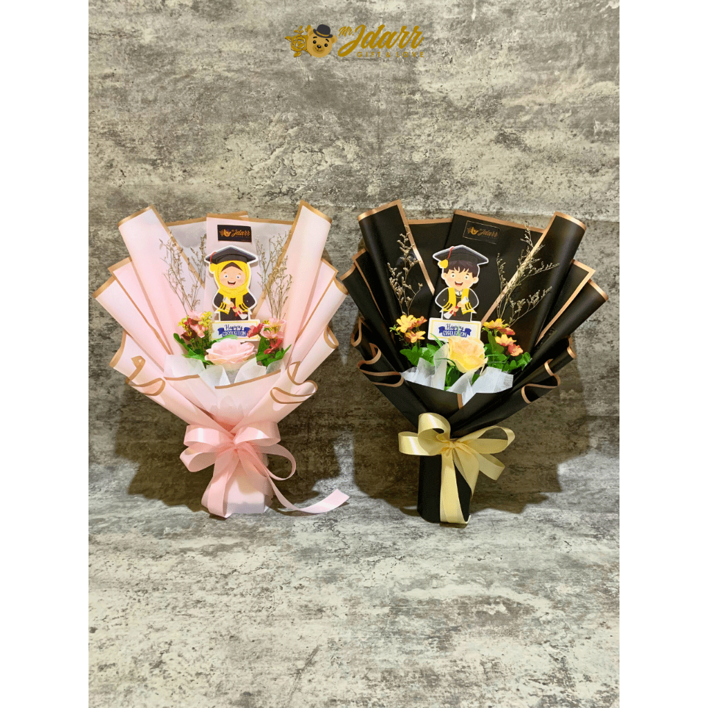 Jual Buket Akrilik Wisuda Spesial Graduation Hadiah Custom Karakter ...