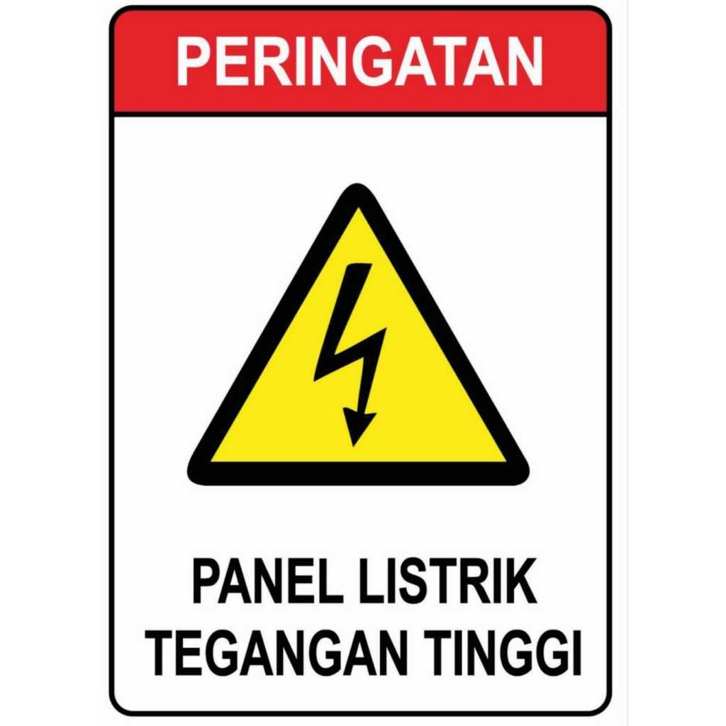 Jual STIKER PERINGATAN PANEL LISTRIK TEGANGAN TINGGI | STIKER VINYL ...
