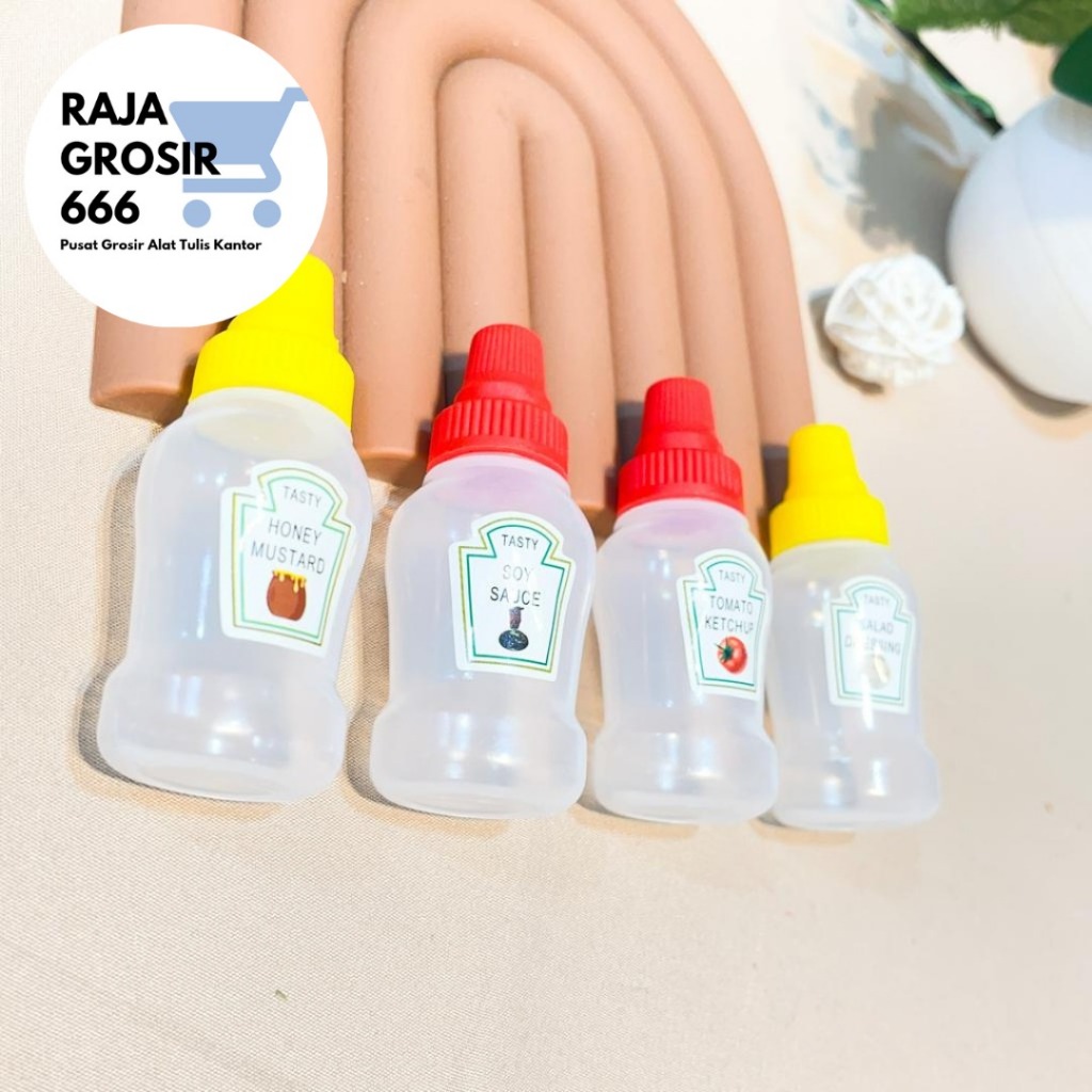 Jual BOTOL MINI SAOS SATUAN MN-1081 Wadah Saus Bumbu Saos Kecap Salad ...