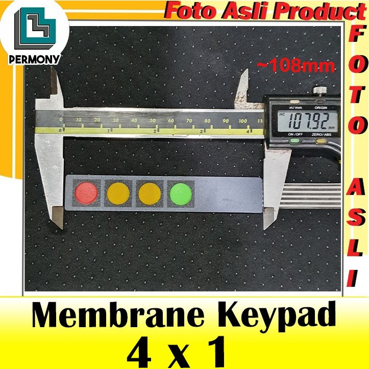 Jual Membrane 1x4 Keypad Momentary Switch Button Color Array Big Size ...