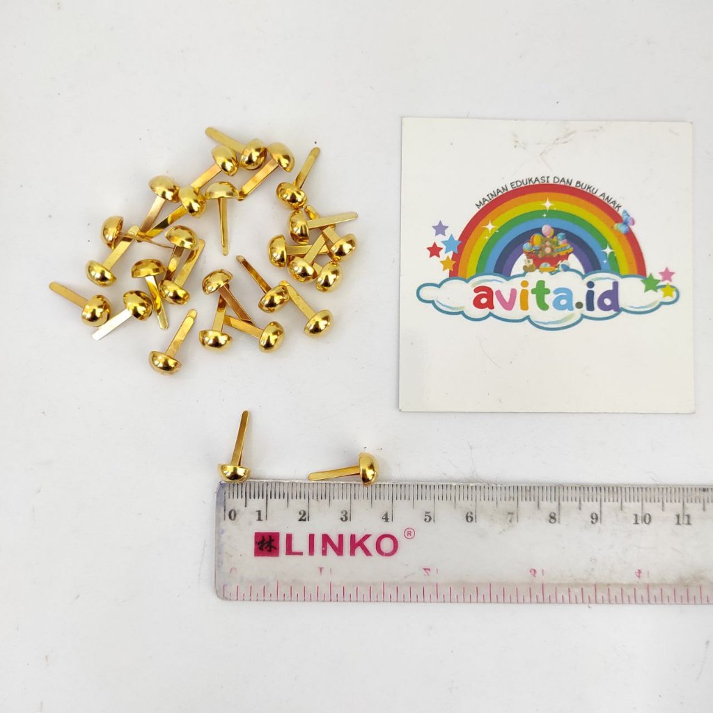 Jual avita.id 1 Biji Paku Belah Besi / Paper Fastener 1 pcs / Paku ...