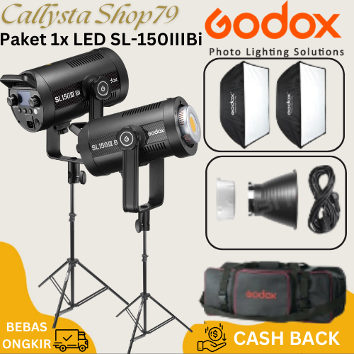 Jual GODOX SL 150II SL-150 lll SL150W SL150 III Bi PAKET LAMPU LED ...