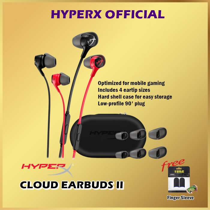 Jual HyperX Cloud Earbuds Gaming Headphones With Mic | Shopee Indonesia