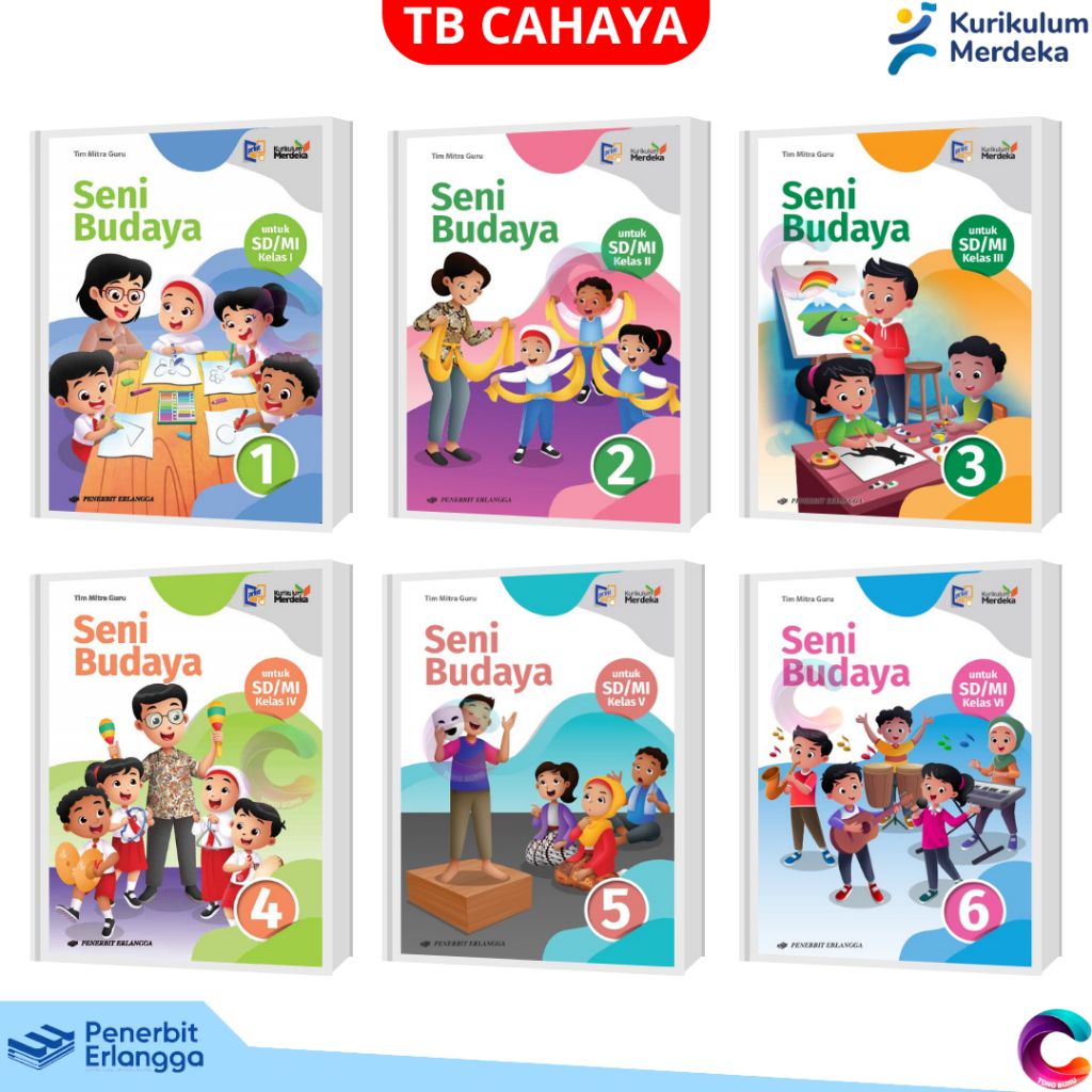 Jual BUKU SENI BUDAYA SD Kelas 1 2 3 4 5 6 SD/MI KURIKULUM MERDEKA ERLANGGA | Shopee Indonesia