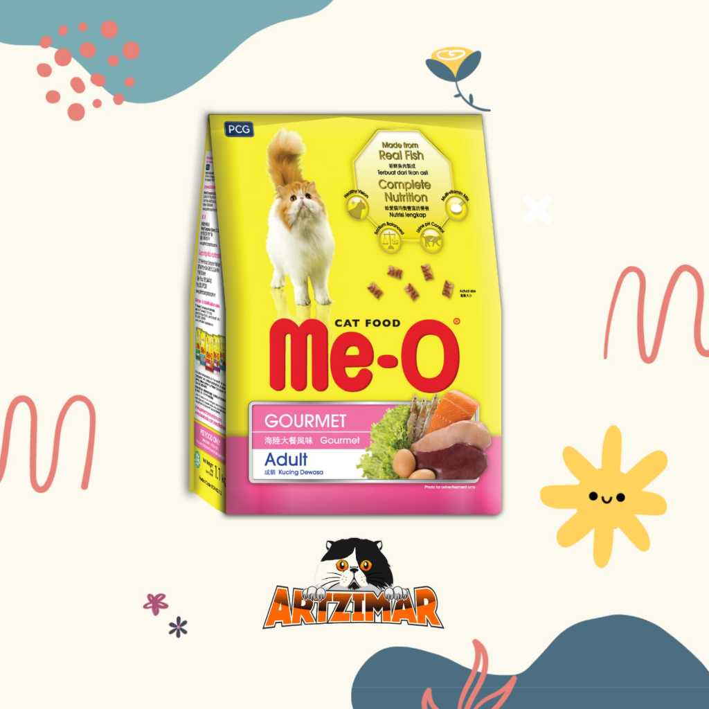 Jual MEO Adult Gourmet 1kg REPACK makanan kucing kering rasa gourmet ...