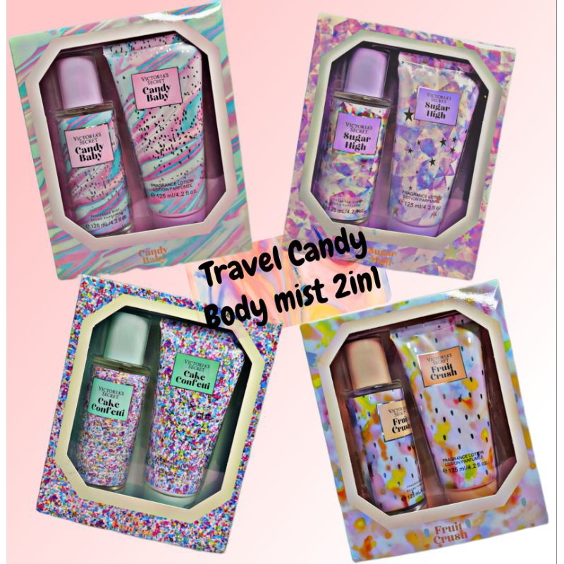 Jual VS GIFT SET 2in1 125ml /parfume /body mist /body cream /body cream ...