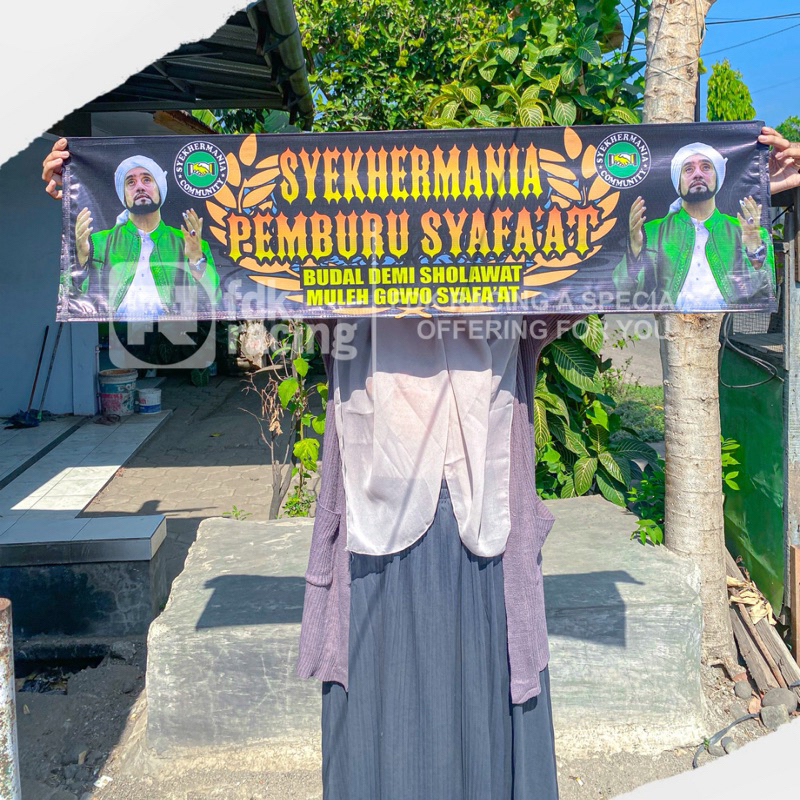 Jual PR0M0 SPANDUK SYEKHERMANIA | SPANDUK SHOLAWAT | BANNER ...