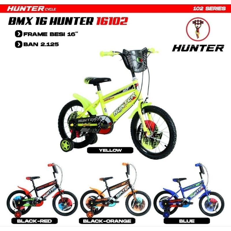 Jual SEPEDA ANAK BMX 12 / 16 / 18 INCH HUNTER 102 / MARSBIKE BAN POMPA ...