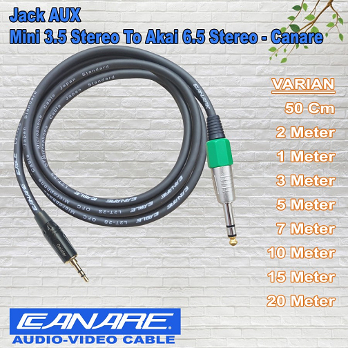 Jual Kabel Jack TRS Akai Stereo 6.5mm to 3.5mm Stereo GEISLER Audio Calbe Aux Japan Standard 1 ...