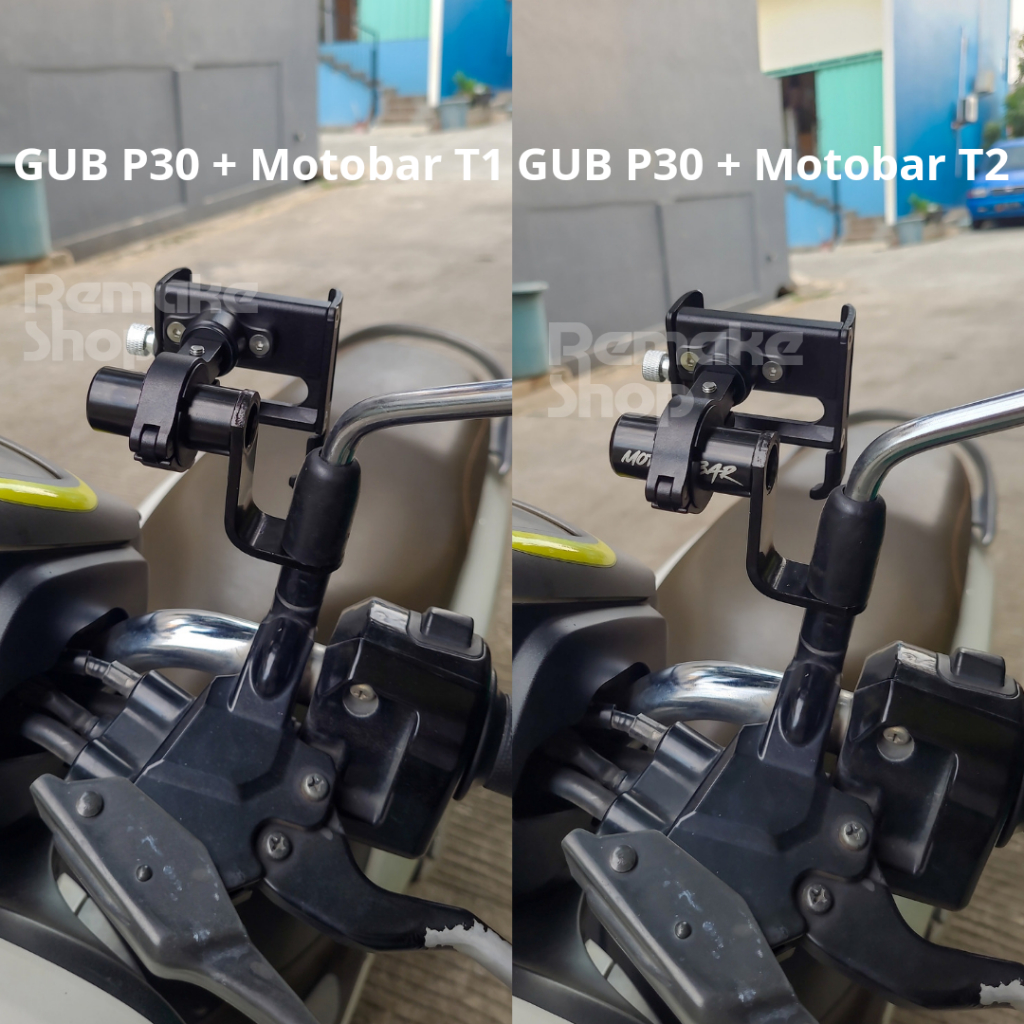 Jual Paket Phone Holder GUB P30 + Bracket Motobar Original Alumunium Alloy Holder Hp Motor Full ...