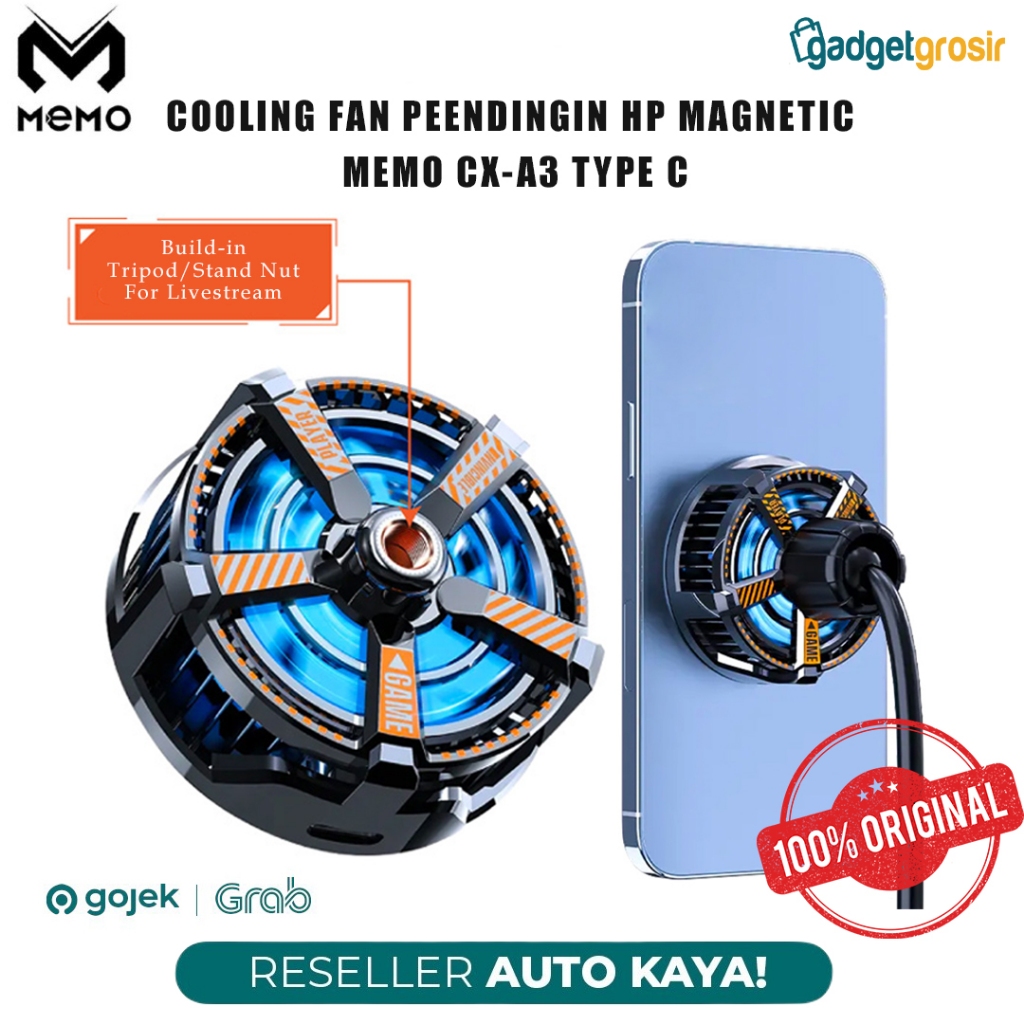 Jual Cooling Fan MEMO CX-A3 Semiconductor Magnetic Type C Cooler ...