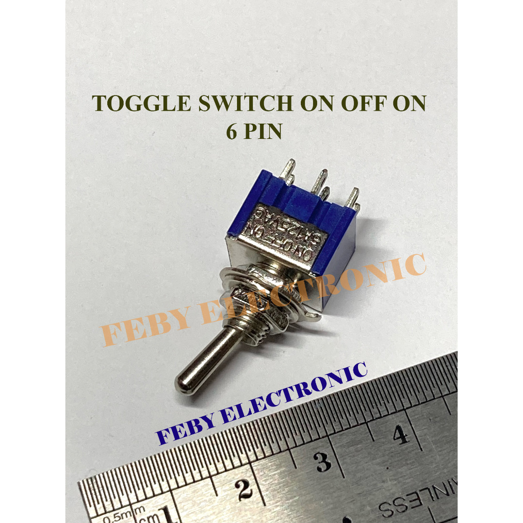 Jual Toggle Switch ON - OFF - ON 6 Pin Saklar Togle 3 Jalur | Shopee ...