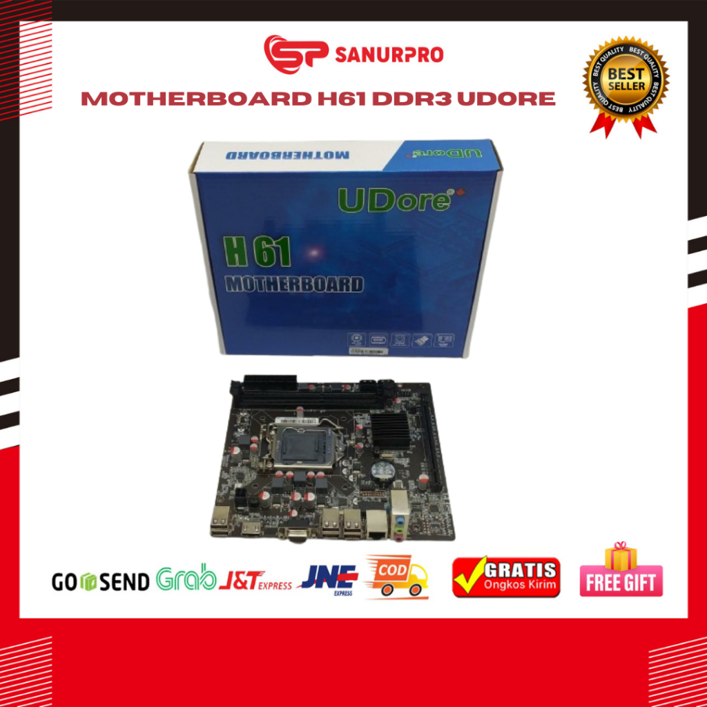 Jual MOTHERBOARD H61 DDR3 UDORE | Shopee Indonesia