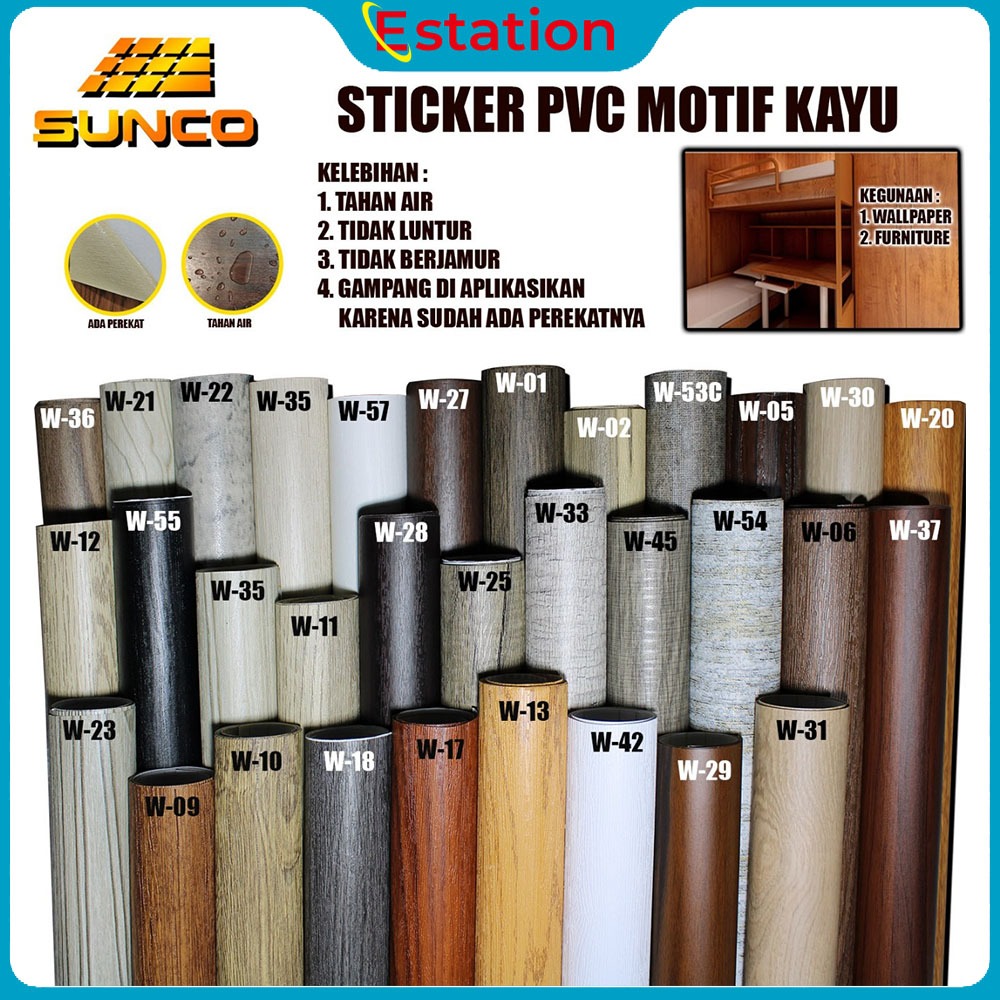 Jual Estation - Stiker Kayu Marmer Marble / Decosheet / Pelapis Lemari ...