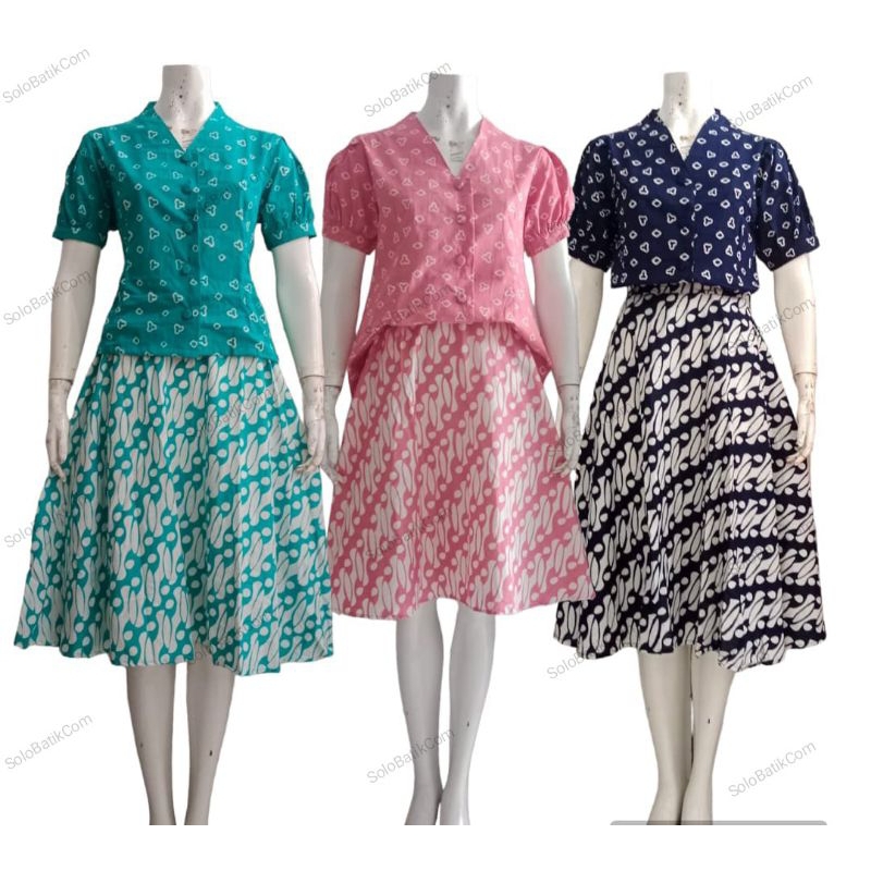 Jual SETELAN BATIK SOLO GARUTAN RUKAYAH | Shopee Indonesia