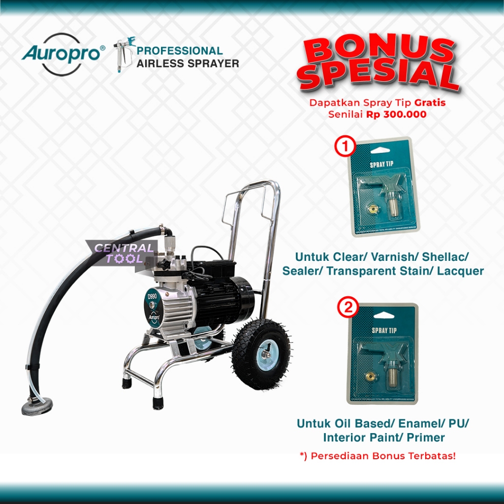 Jual Airless Paint Sprayer AUROPRO D990 Alat Semprot Cat Tanpa ...
