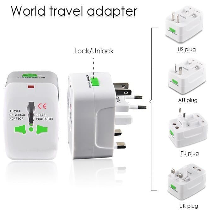 Jual Universal Travel Adapter /Adaptor Universal Internasional ...