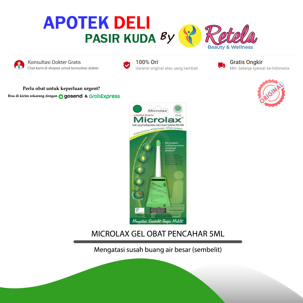 Jual Microlax Gel Obat Pencahar 5 ml | Shopee Indonesia