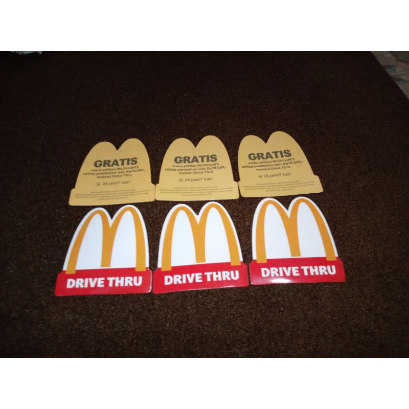Jual Sticker Drive Thru Mcd Original Mcdonald's | Shopee Indonesia
