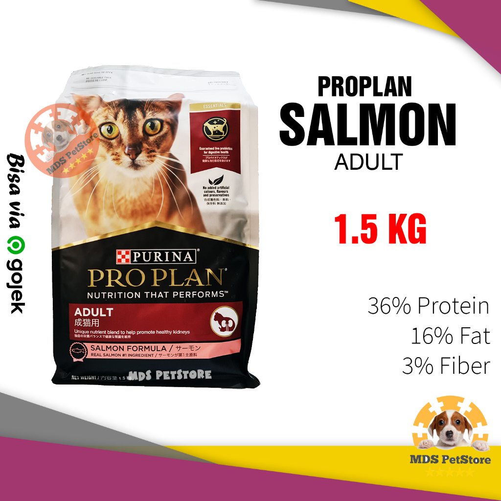 Jual ProPlan Adult Salmon Formula 1.5 Kg | pro plan 1.5kg 1,5 1,5kg ...