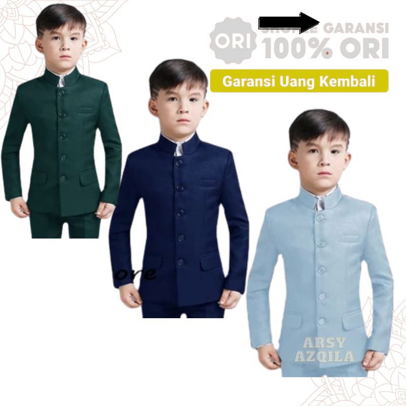 Jual Jas Anak Model Mandarin atasan aja Usia 2 - 13 Tahun Jas Koko Anak ...