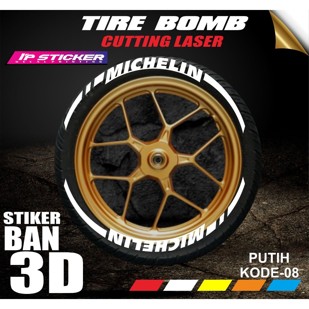 Jual Sticker Ban / Font Ban / Tire Bomb / 3D stiker ban ( MICHELIN ) IP ...