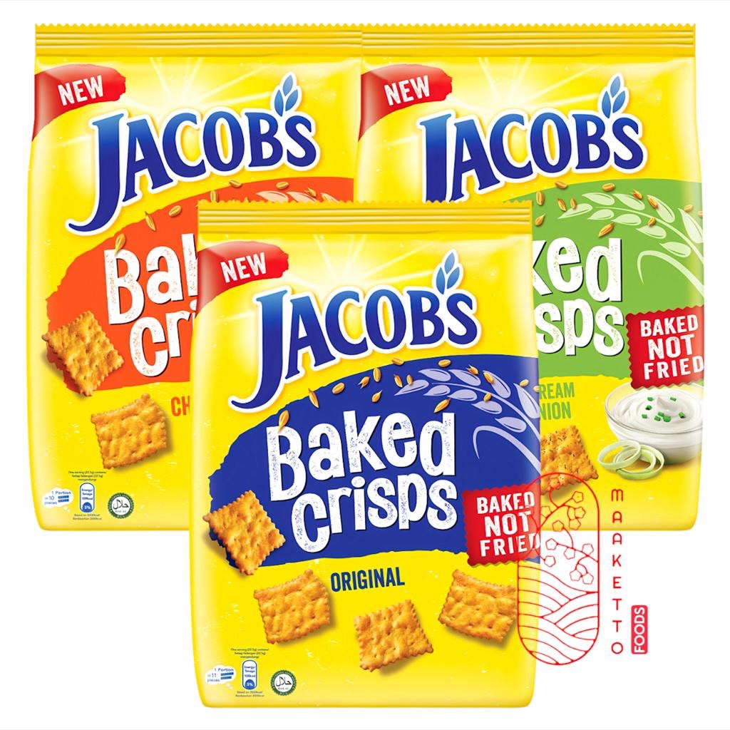 Jual Jacobs Baked Crisps / Biskuit Jacob Baked Original Sour Cream ...