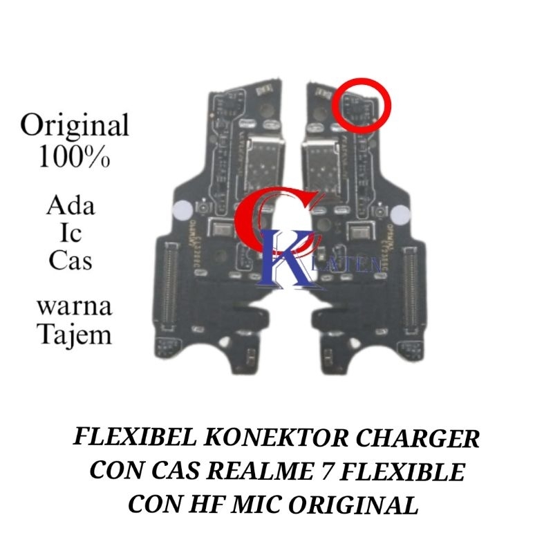 Jual FLEXIBEL KONEKTOR CHARGER CON CAS REALME 7 FLEXIBLE CON HF MIC ORIGINAL | Shopee Indonesia