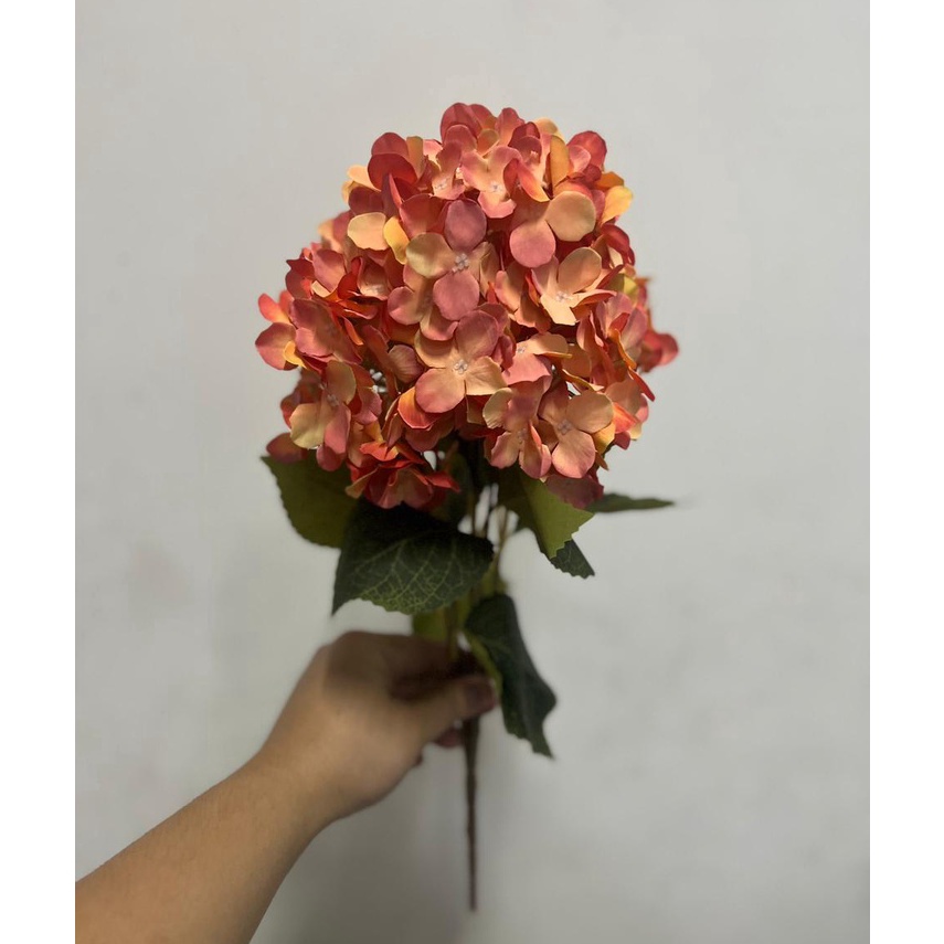 Jual MODEL XNT999 5 cabang Bunga artificial hydrangea bunga hidrangea ...