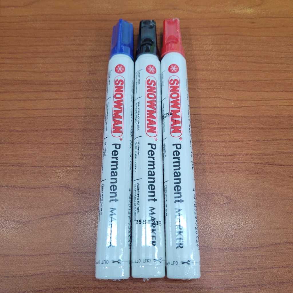 Jual Spidol Permanent Snowman G-12 Permanent Marker Snowman | Shopee ...