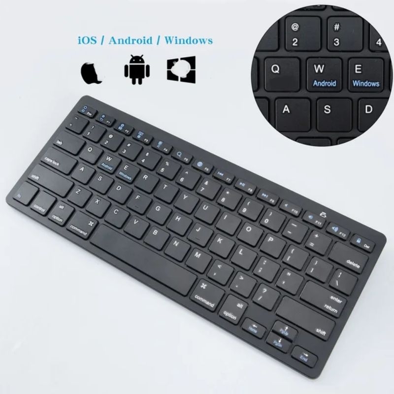 Jual Keyboard Wireless Bluetooth Ultra Slim Multi Device Keyboard ...