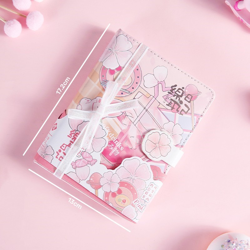 Jual Bronzing magnetic buckle notebook pu cantik Agenda diary aesthetic ...