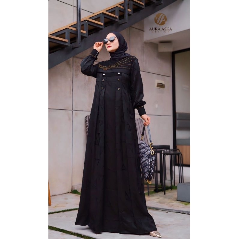 Jual GEETHA DRESS SERIES TERBARU//100% ORIGINAL BRAND AURA ASKA//JETBLACK PREMIUM//BEST SELLER ...