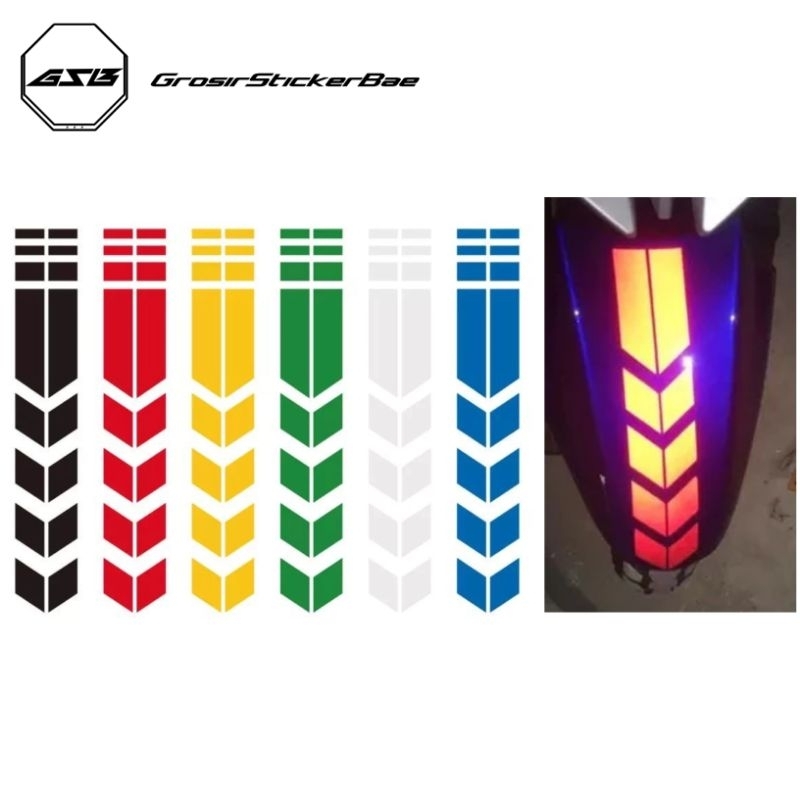 Jual Sticker spakbor depan motor stiker reflektor all motor | Shopee ...