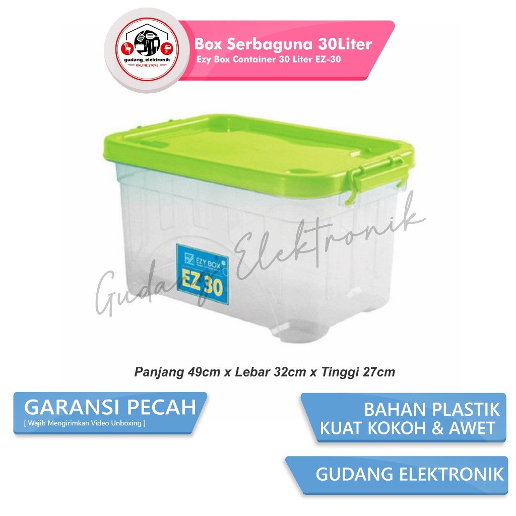 Jual Box Serbaguna Ezy Box Container 30 Liter EZ-30 | Shopee Indonesia