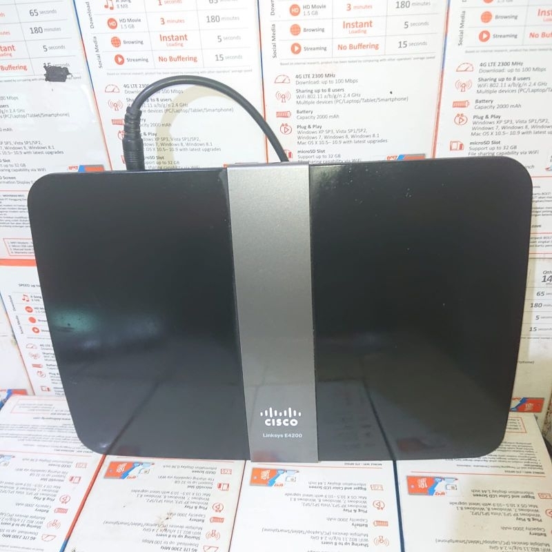 Jual CISCO LINKSYS E4200 Smart Router Dual-Band Gigabite PPPoE AP ...