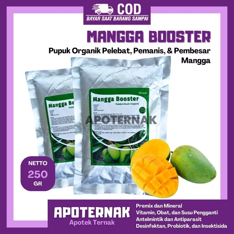 Jual MANGGA BOOSTER 250 gr | Pupuk Organik Pelebat Semua Jenis Mangga | Booster Mangga Pupuk ...
