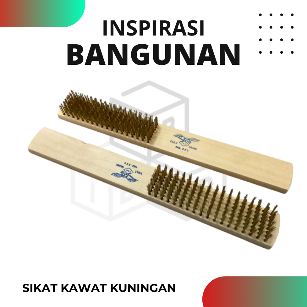 Jual Sikat Kawat Kuningan 8 Baris Sikat Pembersih Karat Sikat Eagle ...