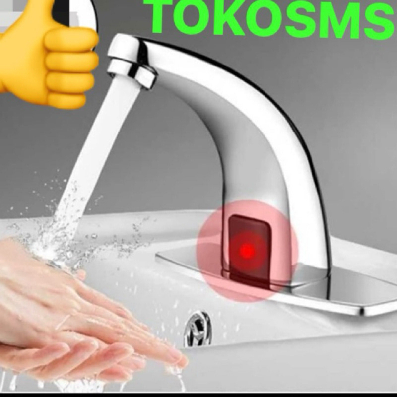 Jual Kran wastafel sensor otomatis baterai keran cuci tangan automatic ...