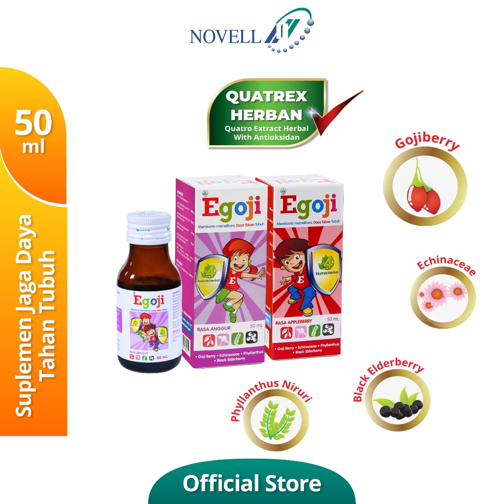 Jual Egoji Sirup 50 ml - Suplemen Jaga Daya Tahan tubuh | Shopee Indonesia