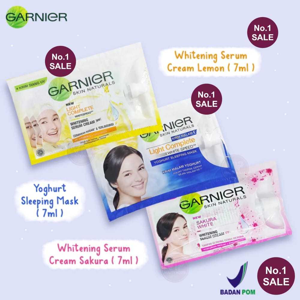Jual MEMEY GARNIER Bright Complete Vitamin C Day | Night Cream Sachet ...