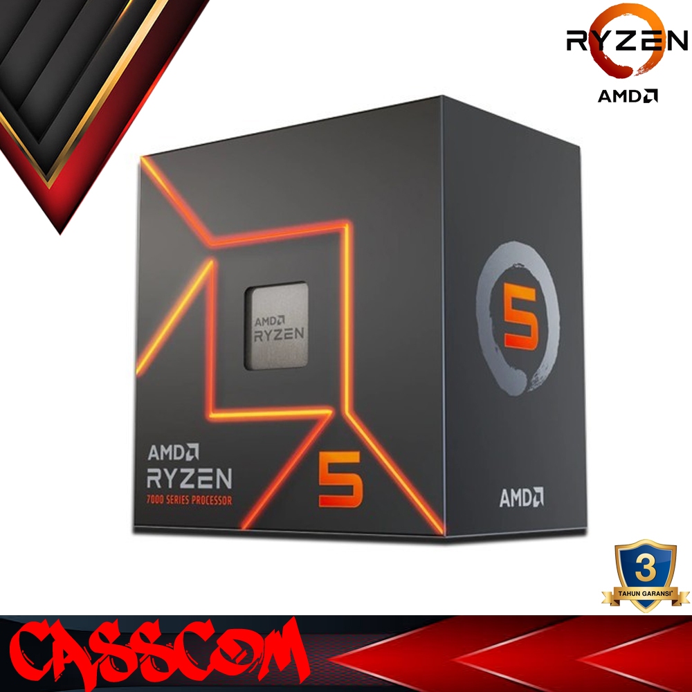 Jual Processor AMD Ryzen 5 7500F - R5 7500F AM5 AMD 6 Core | Shopee ...