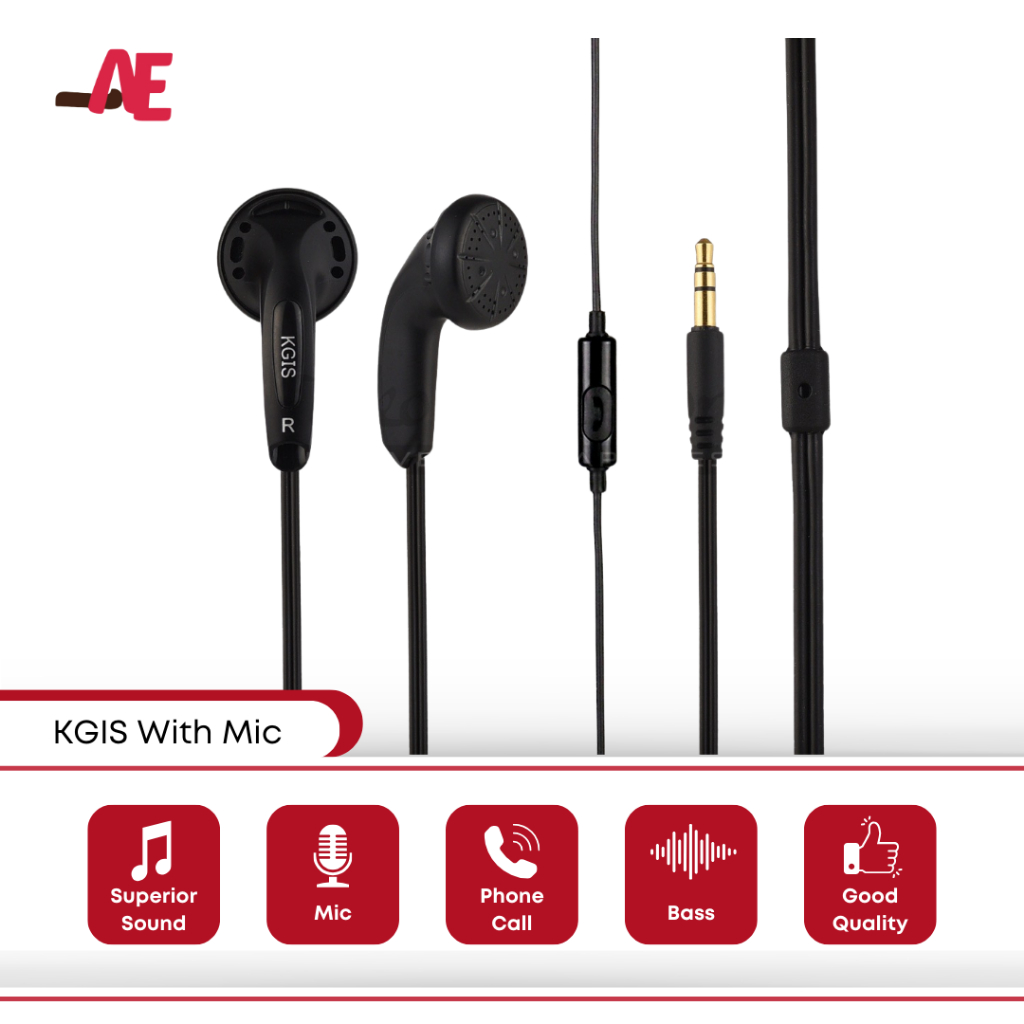 Jual KGIS With Mic HiFi Bass Earphone Kere Hore Earbud New Legend Sound ...