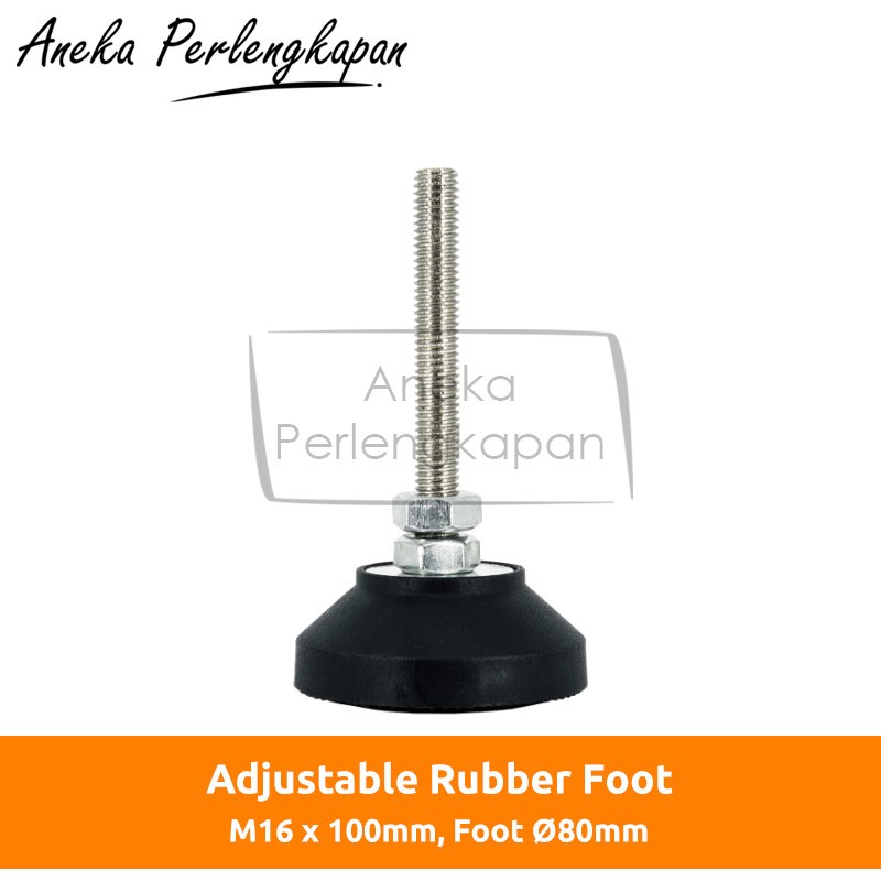 Jual Aluminium Profile Adjuster Foot / Kaki Profile Nylon M16 x 100mm ...