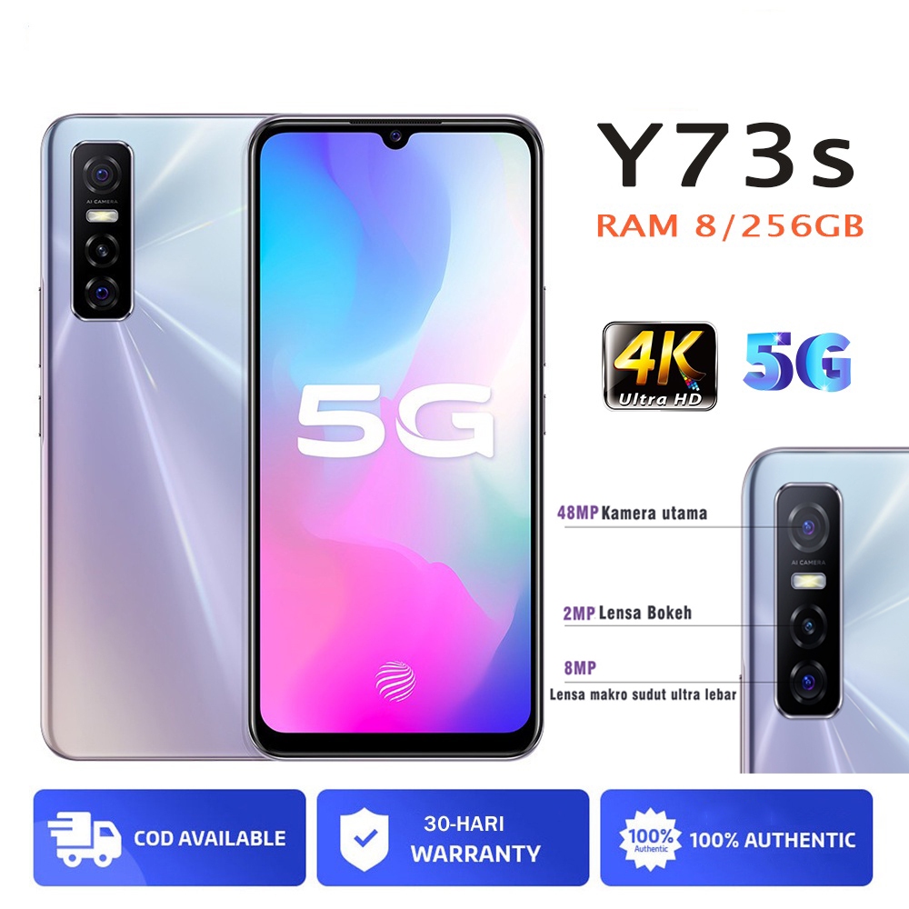 Jual HP Y73s 5G Handphone Ram8/256GB 6.44-inch Smartphone | Shopee ...