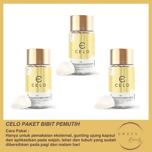 Jual CELO PAKET BIBIT PEMUTIH BIRD'S NEST VE GLOW CAPSULE PERAWATAN ...
