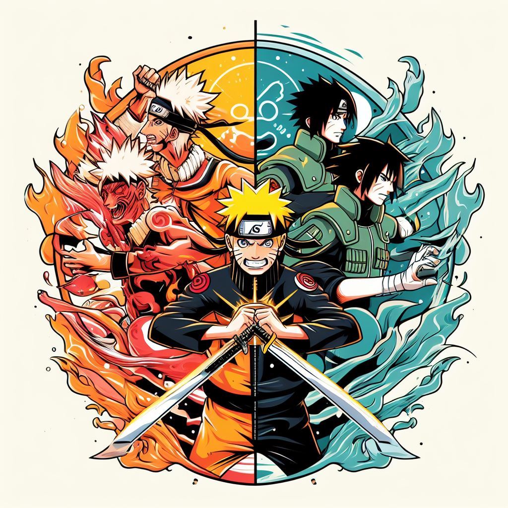 Jual Sablon Baju DTF Sablon Kaos Print DTF Tema Tema NARUTO V2 | Shopee ...