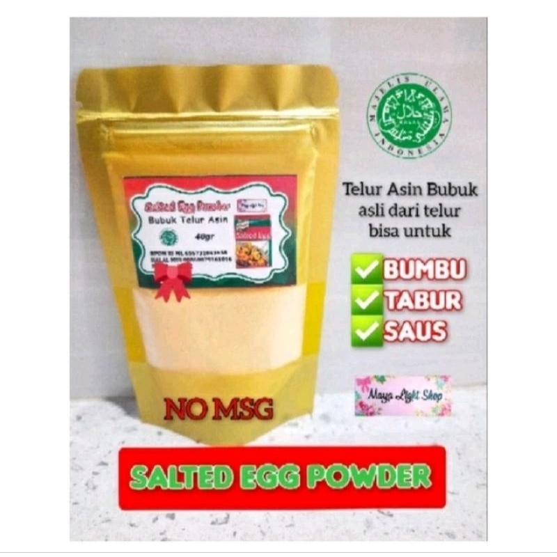 Jual SALE Salted egg powder telur asin bubuk bumbu saus telur asin enak ...