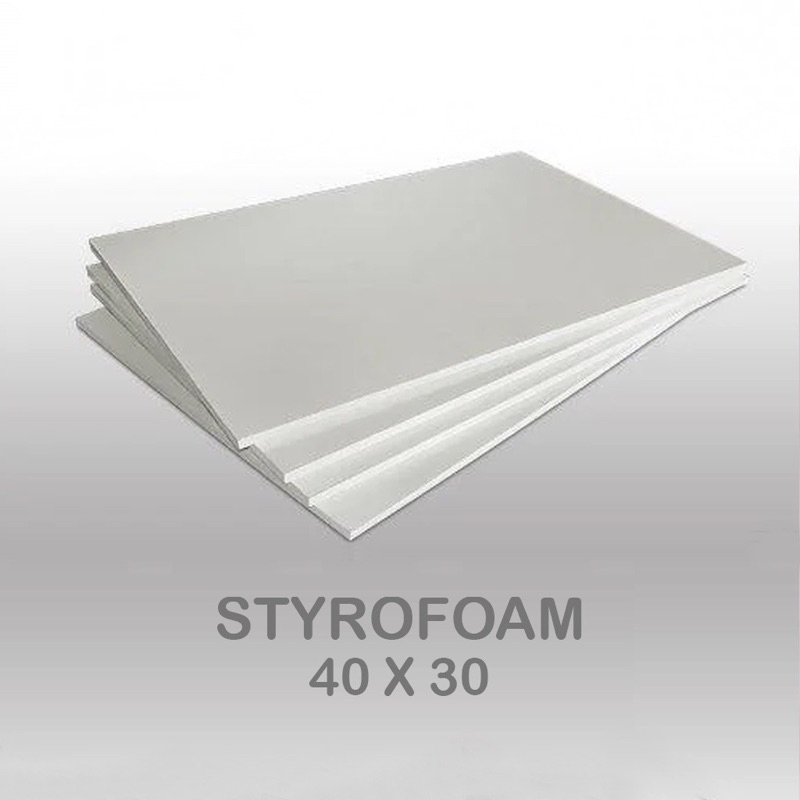 Jual 30x40x1cm Papan Styrofoam Gabus Lembaran Styrofoam/ Gabus ...