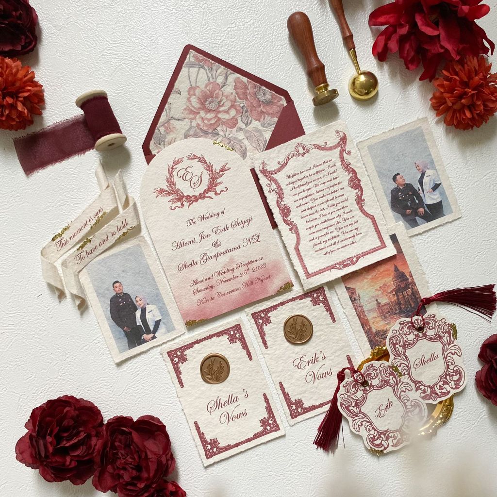 Jual Keepsake | Wedding Vows | Handmade Undangan Aesthetic (Classic ...